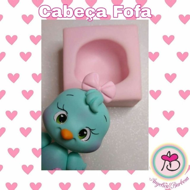 CABEÇA FOFA | Moldes de Silicone Angélica Barbosa