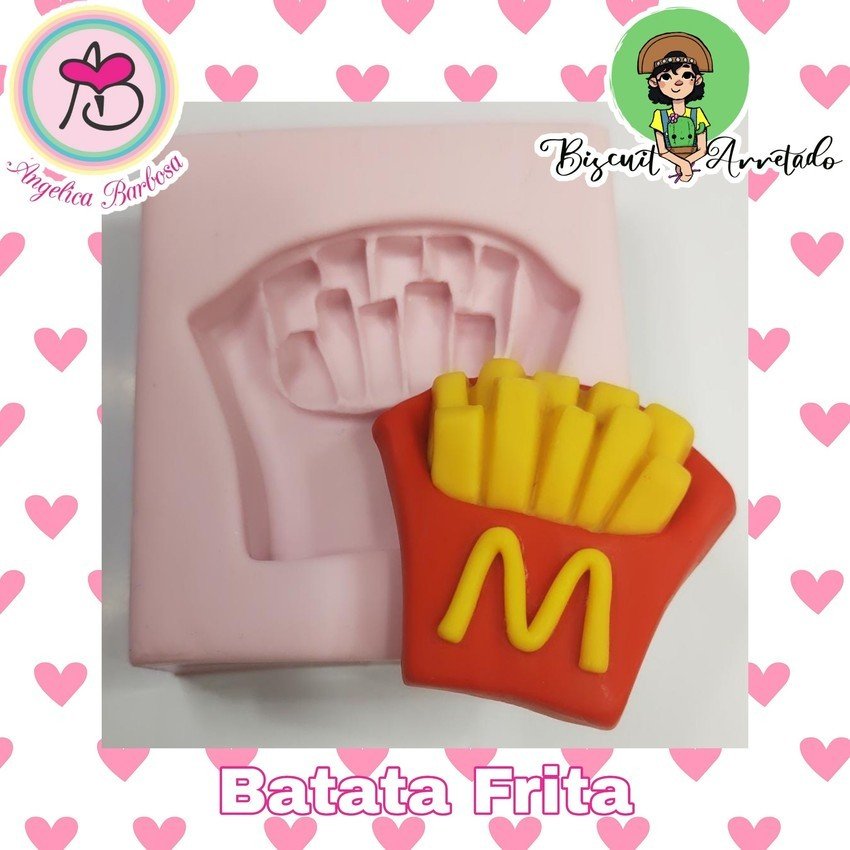 BATATA FRITA | Moldes de Silicone Angélica Barbosa