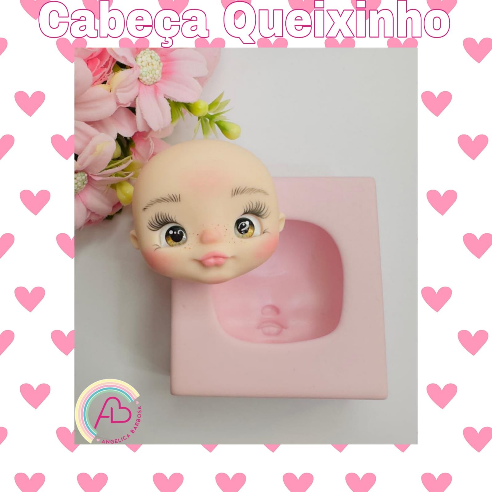 CABEÇA QUEIXINHO | Moldes de Silicone Angélica Barbosa