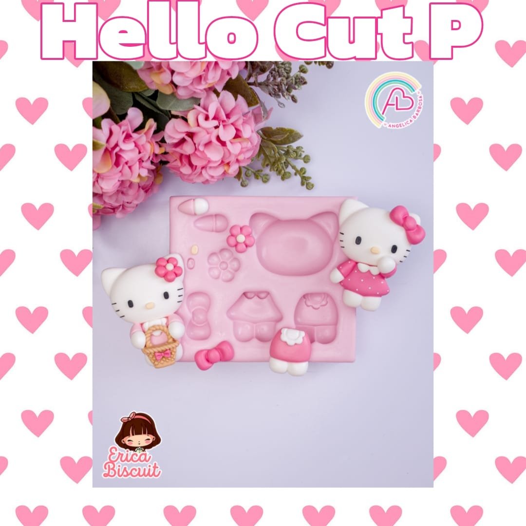 HELLO CUT P | Moldes de Silicone Angélica Barbosa