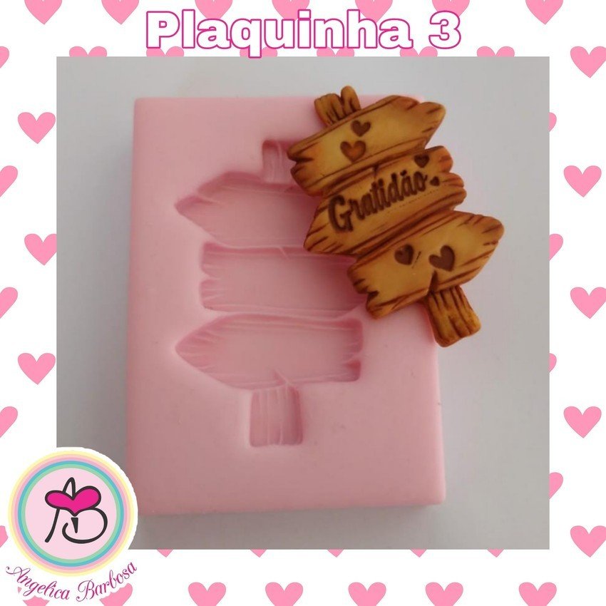 PLAQUINHA 3 | Moldes de Silicone Angélica Barbosa
