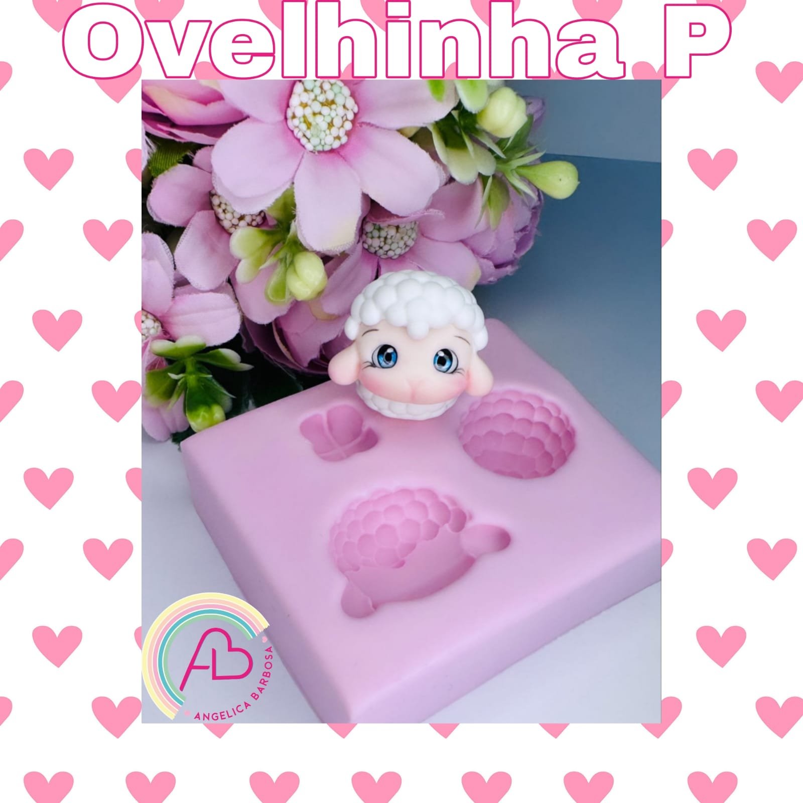 OVELHINHA P | Moldes de Silicone Angélica Barbosa
