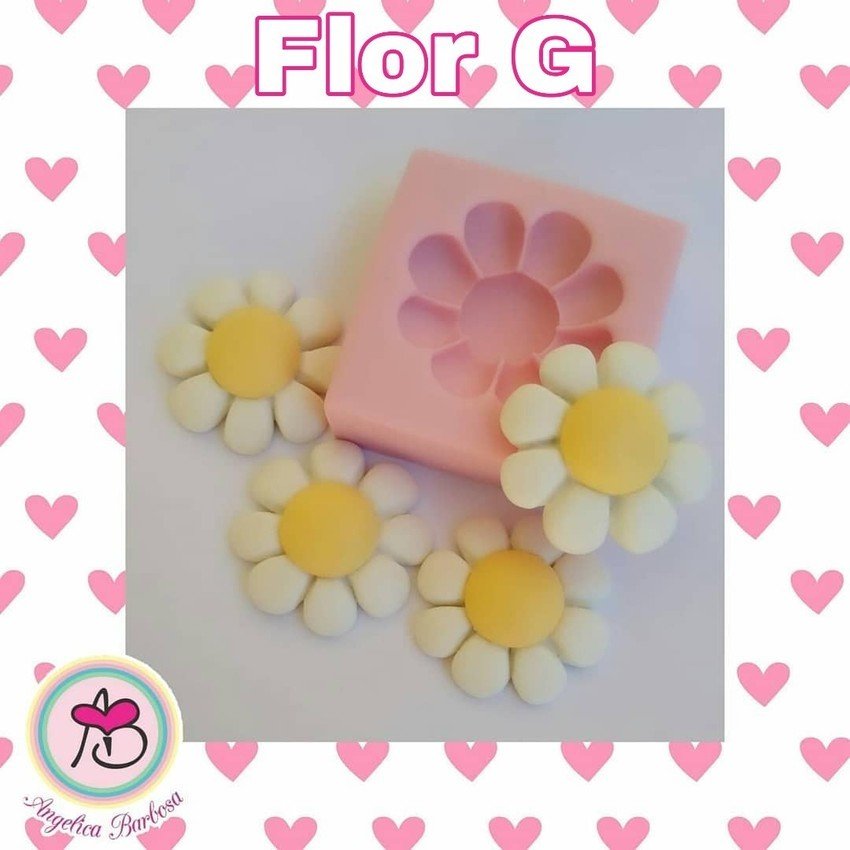 FLOR G | Moldes de Silicone Angélica Barbosa