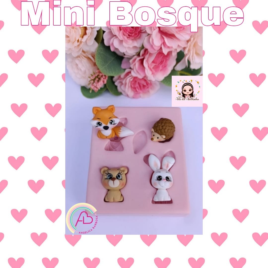 MINI BOSQUE | Moldes de Silicone Angélica Barbosa