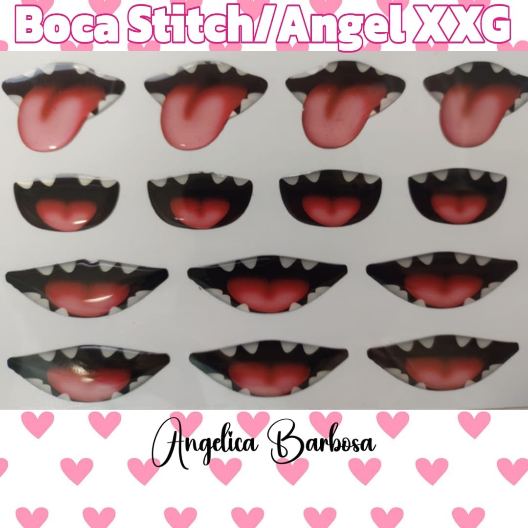 BOCA STITCH/ANGEL XXG | Moldes de Silicone Angélica Barbosa