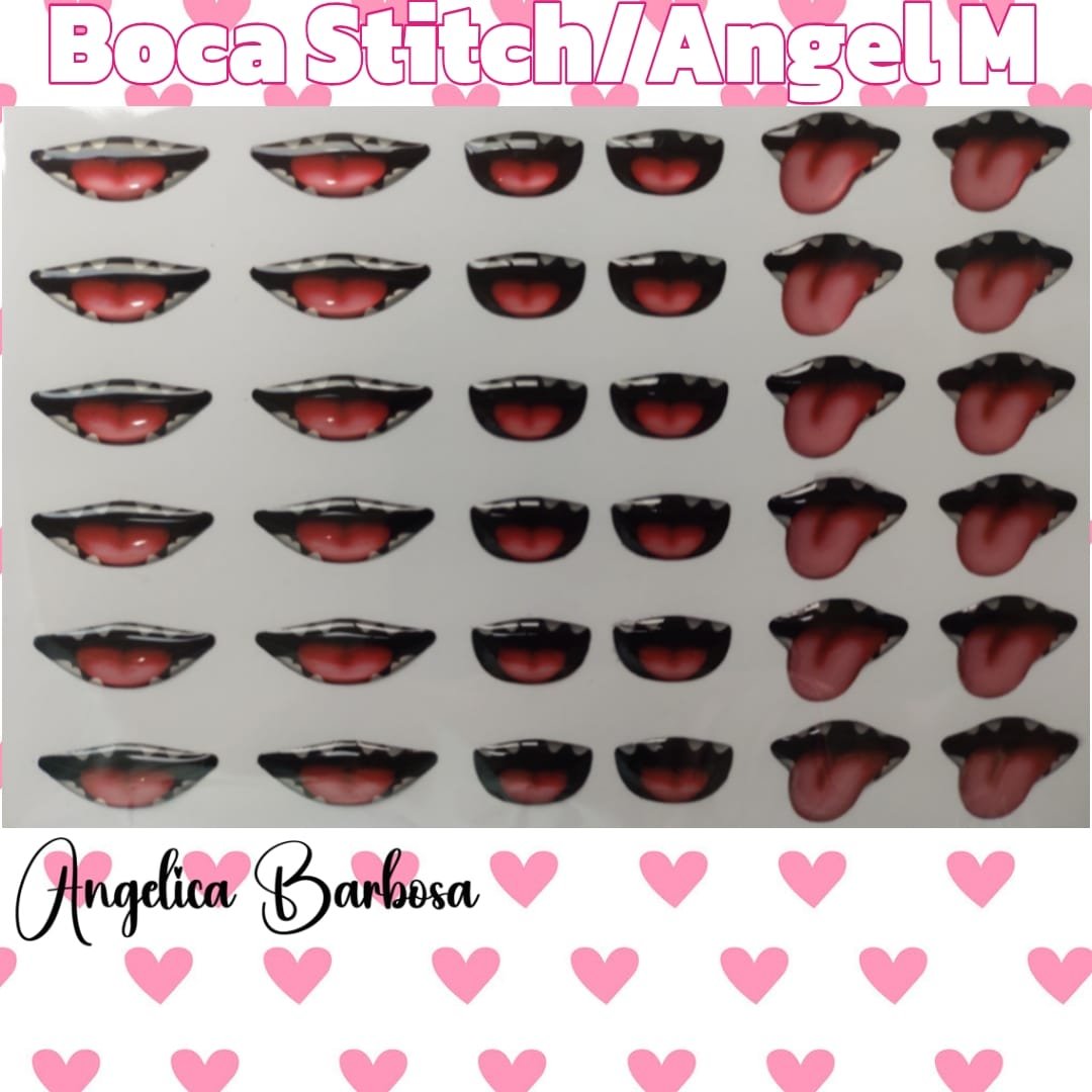 BOCA STITCH/ANGEL M | Moldes de Silicone Angélica Barbosa