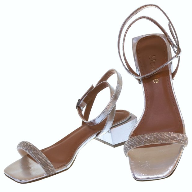 Sandália Salto Bloco Baixo Norma 0745 Metal. Lamartine para Moselle ...