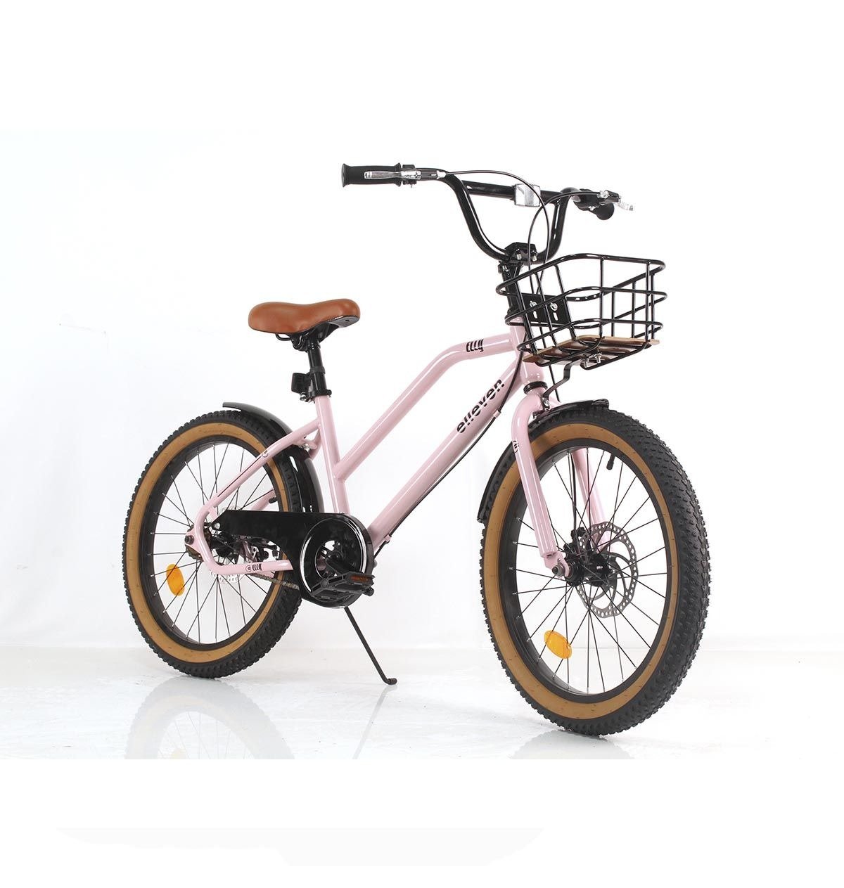 BICICLETA ELLEVEN URBAN ELLY ARO 20 ROSA COM CESTA | Bike Tech Moinhos