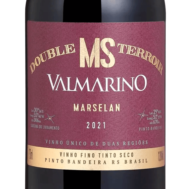 Vinho Valmarino Double Terroir Marselan | Werle Comercial | WerleComercial