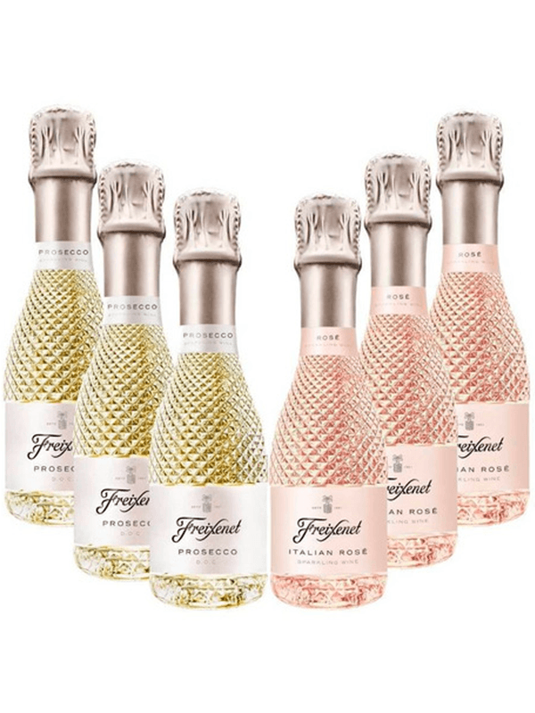 Kit 6 Mini Espumante Freixenet Italian Rose e Prosecco D.O.C ...