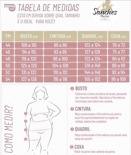 Conjunto Turim | Sanches Plus Size