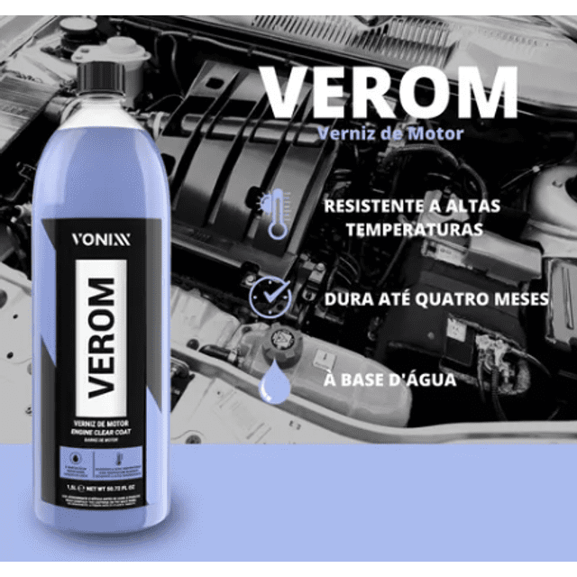 Verom - Verniz de Motor a Base D'água Vonixx 1,5L | Roma Car Detailing