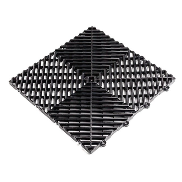 Piso Modular Automotivo Preto 30x30cm (1 Unidade) | Roma Car Detailing