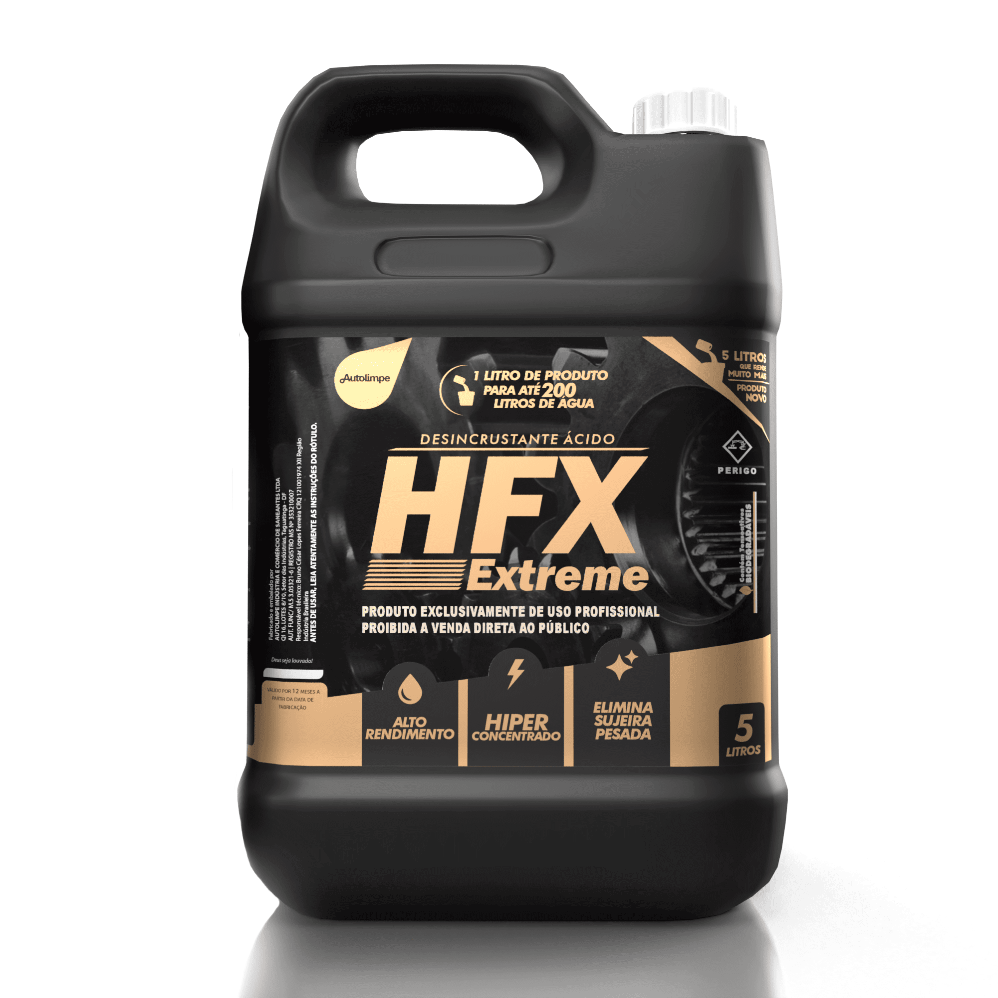 HFX Extreme 5L - Desincrustante Ácido Autolimpe | Roma Car Detailing