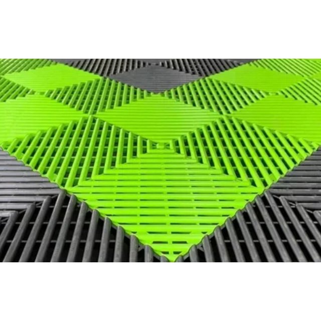 Piso Modular Automotivo Verde Neon 30x30cm (1 Unidade) | Roma Car Detailing