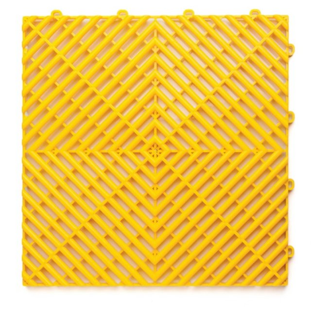 Piso Modular Automotivo Amarelo 30x30cm (1 Unidade) | Roma Car Detailing