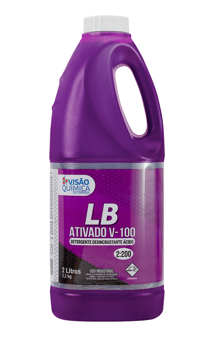 LB Ativado V-100 2L - Detergente Desincrustante Ácido 2:200 Visão ...