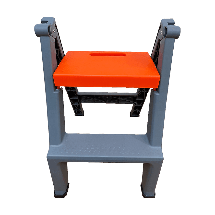 Escada Multiuso Home or Detailer Cinza e Laranja Kers | Roma Car Detailing