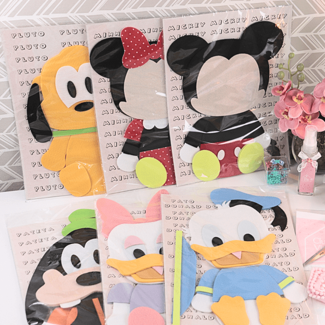 Kit Disney (Recortes em Feltro + Moldes duráveis + Curso completo ...