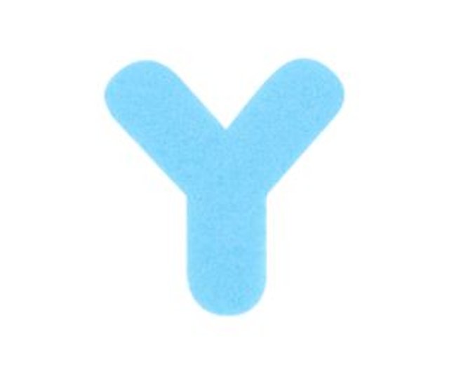 Letra Y Azul Claro 5cm | LOJINHA DA LORENA