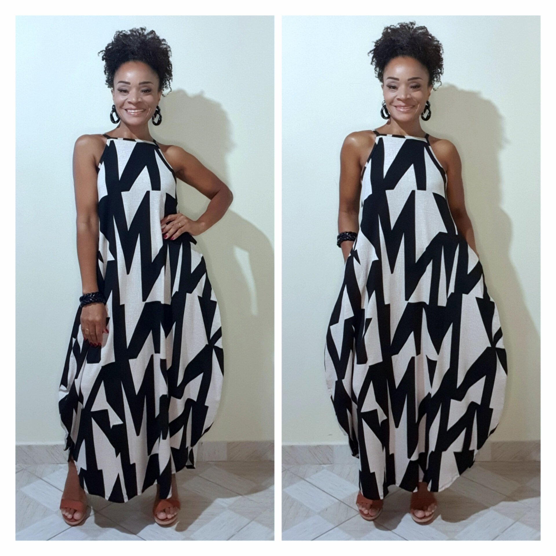Vestido Hellen Off/Preto | ESTILO KRIS PAULINO LTDA