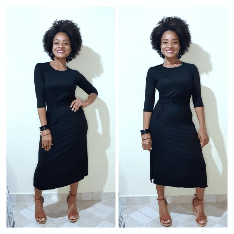 Vestido Mônica Preto Estilo Kris Paulino