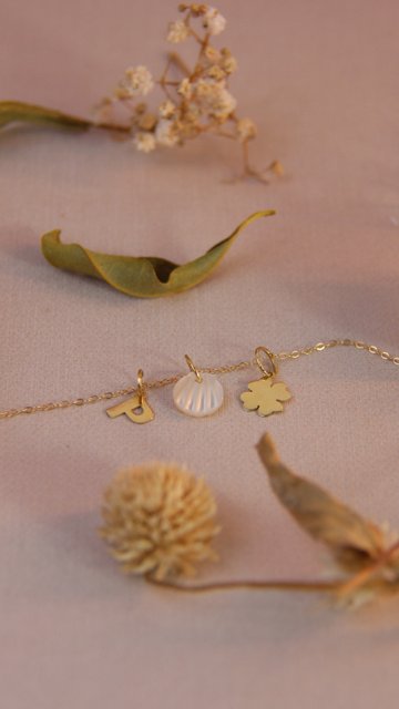 Mini Concha Shell Ouro 18k Flor De Sal Jóias Artesanais