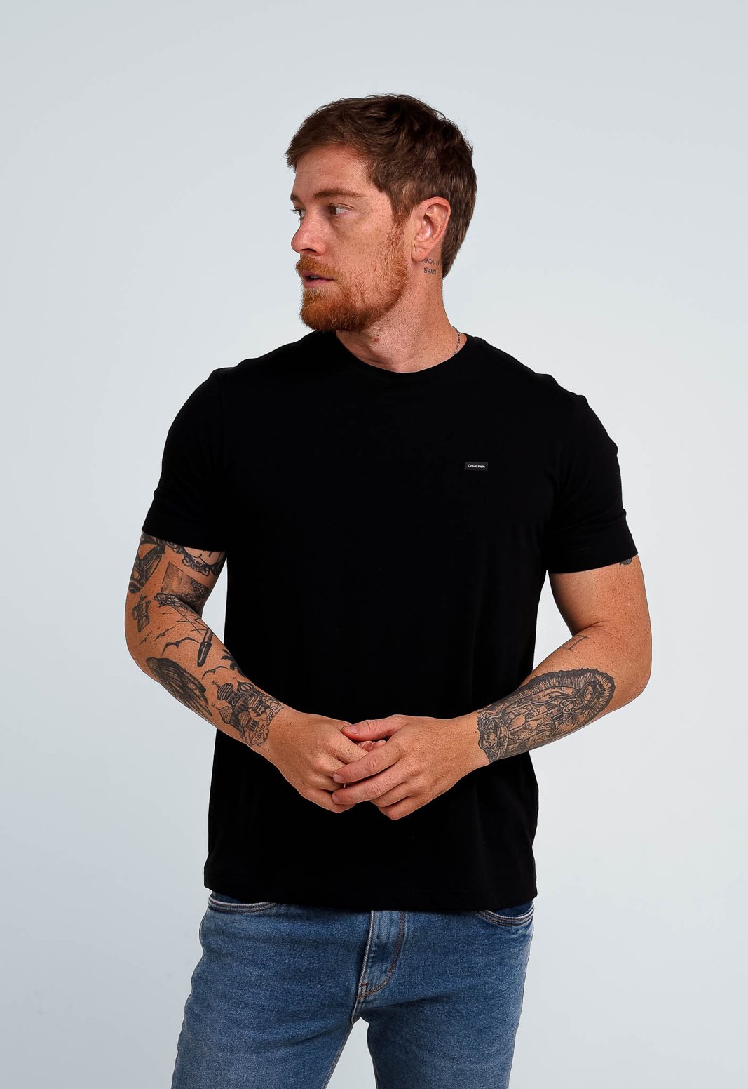 Camiseta Calvin Klein Logo Signature Peito | Henri Store - Loja Oficial