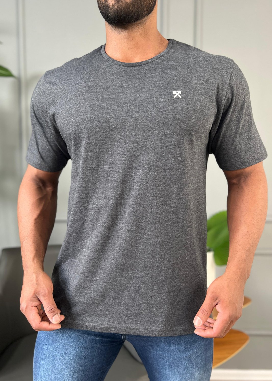 Camiseta Eleven Basica Mescla Escuro | Henri Store