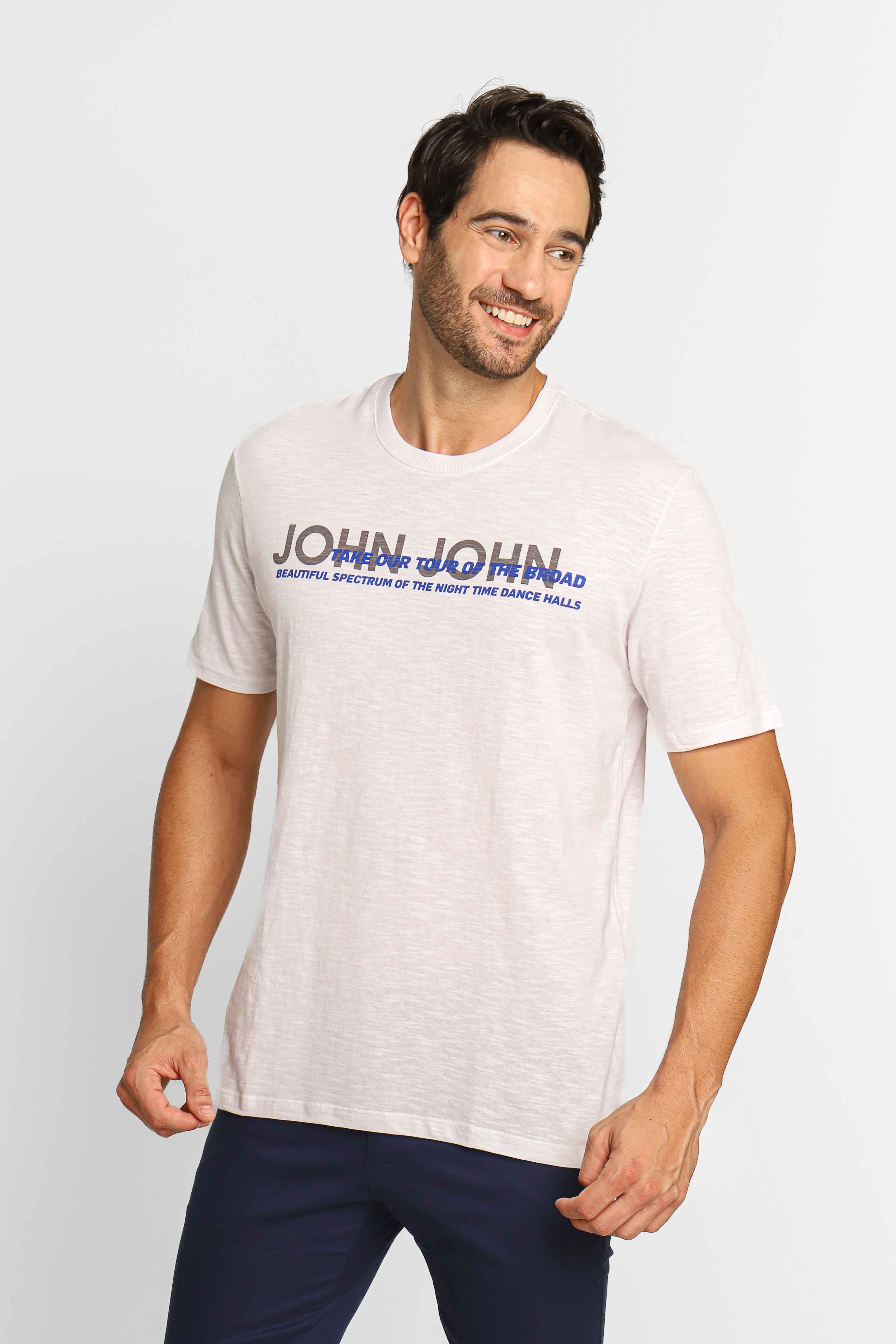 Camiseta John John Branco Relaxed Fit | Henri Store