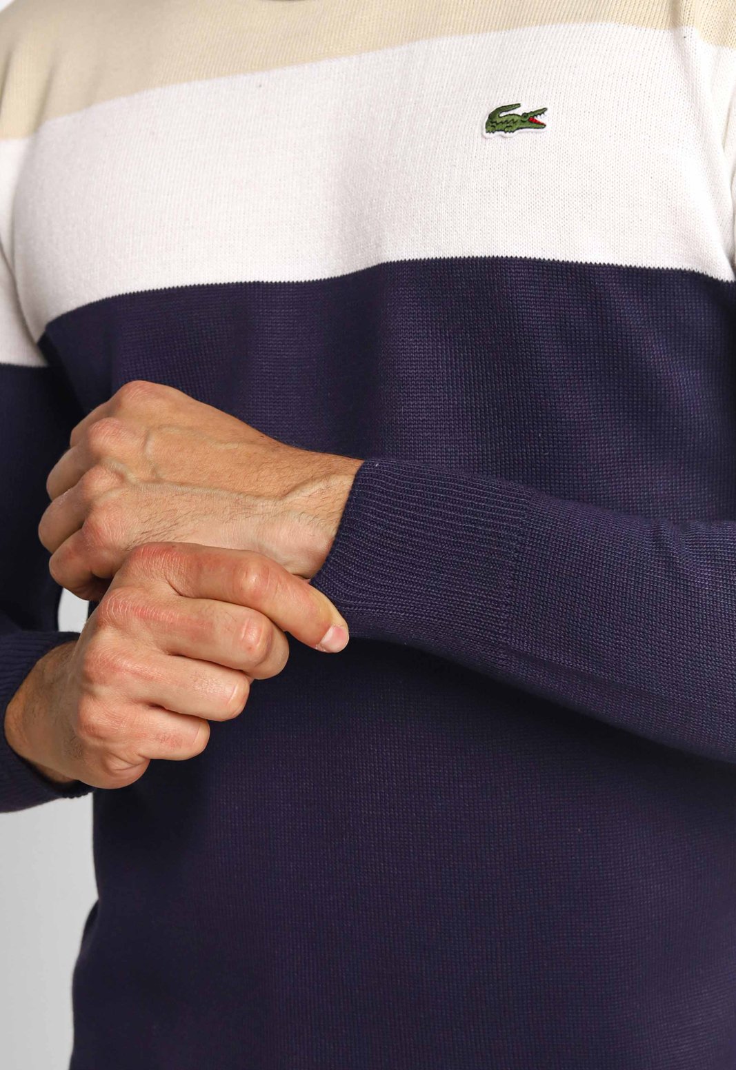 Suéter Lacoste Regular Fit Listrado | Henri Store - Loja Oficial