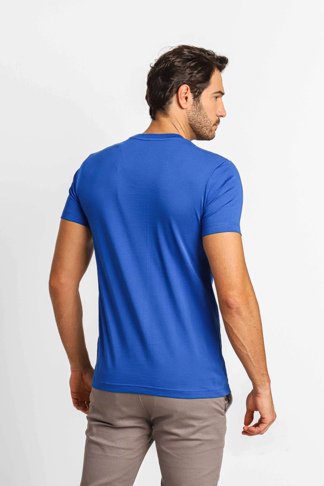 Camiseta Armani Exchange Regular Logo Central Azul - Sale | Henri Store ...