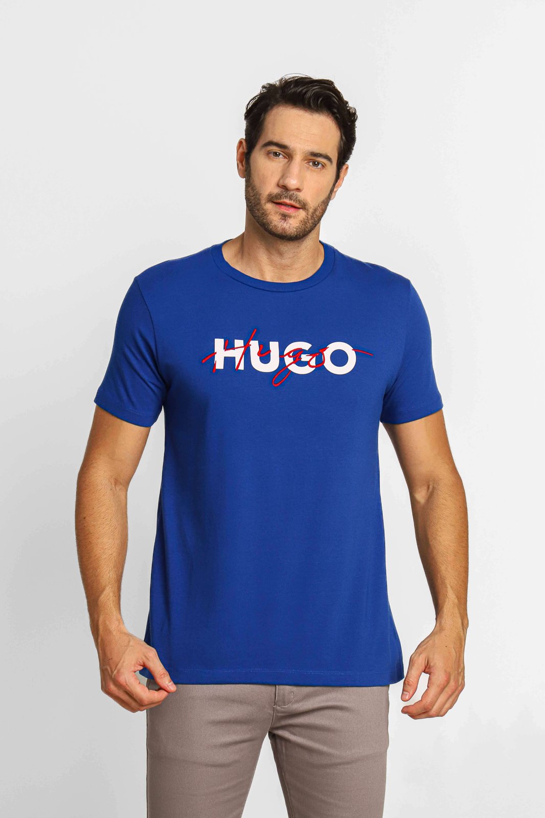Camiseta Hugo Boss Logo Central Azul Royal - Sale | Henri Store - Loja ...