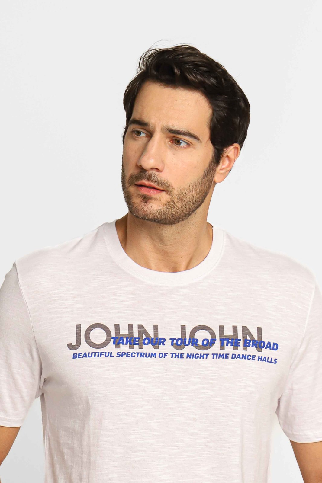 Camiseta John John Branco Relaxed Fit | Henri Store