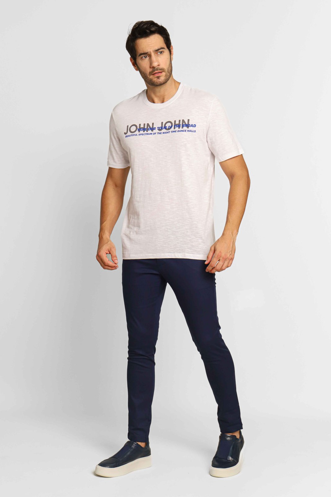 Camiseta John John Branco Relaxed Fit | Henri Store