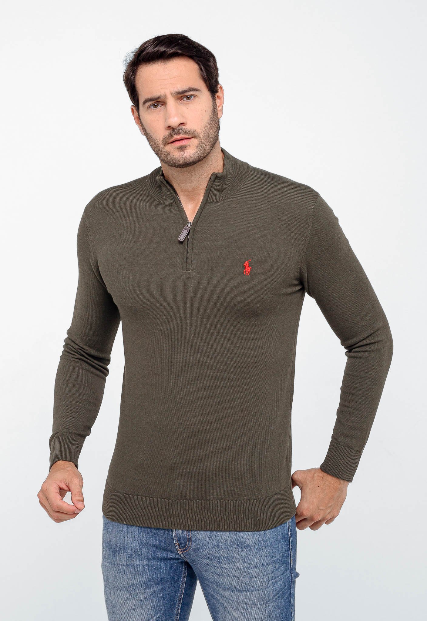 Suéter Ralph Lauren Básico Gola Zíper | Henri Store - Loja Oficial