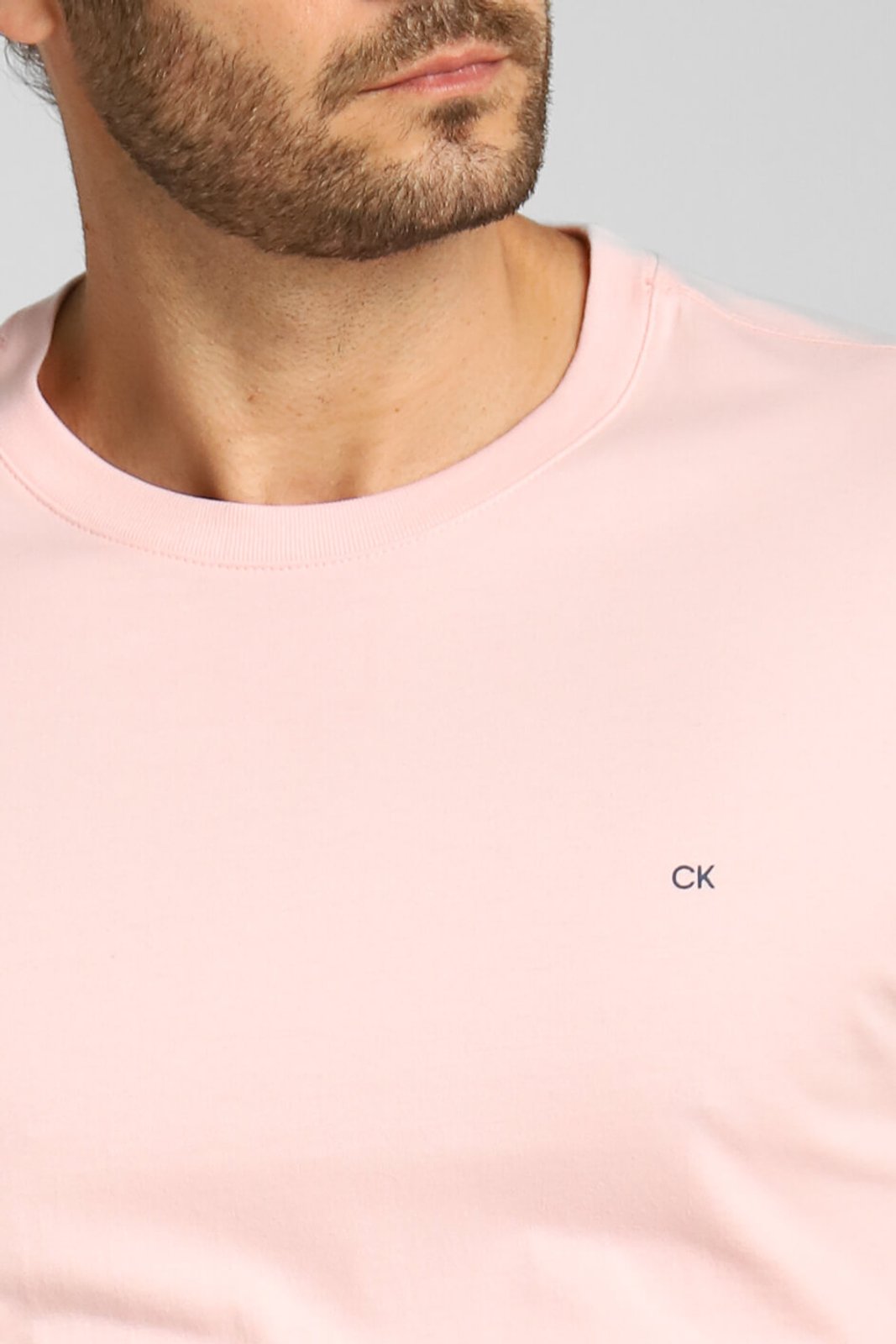 Camiseta Calvin Klein Basica Rosa Claro | Henri Store