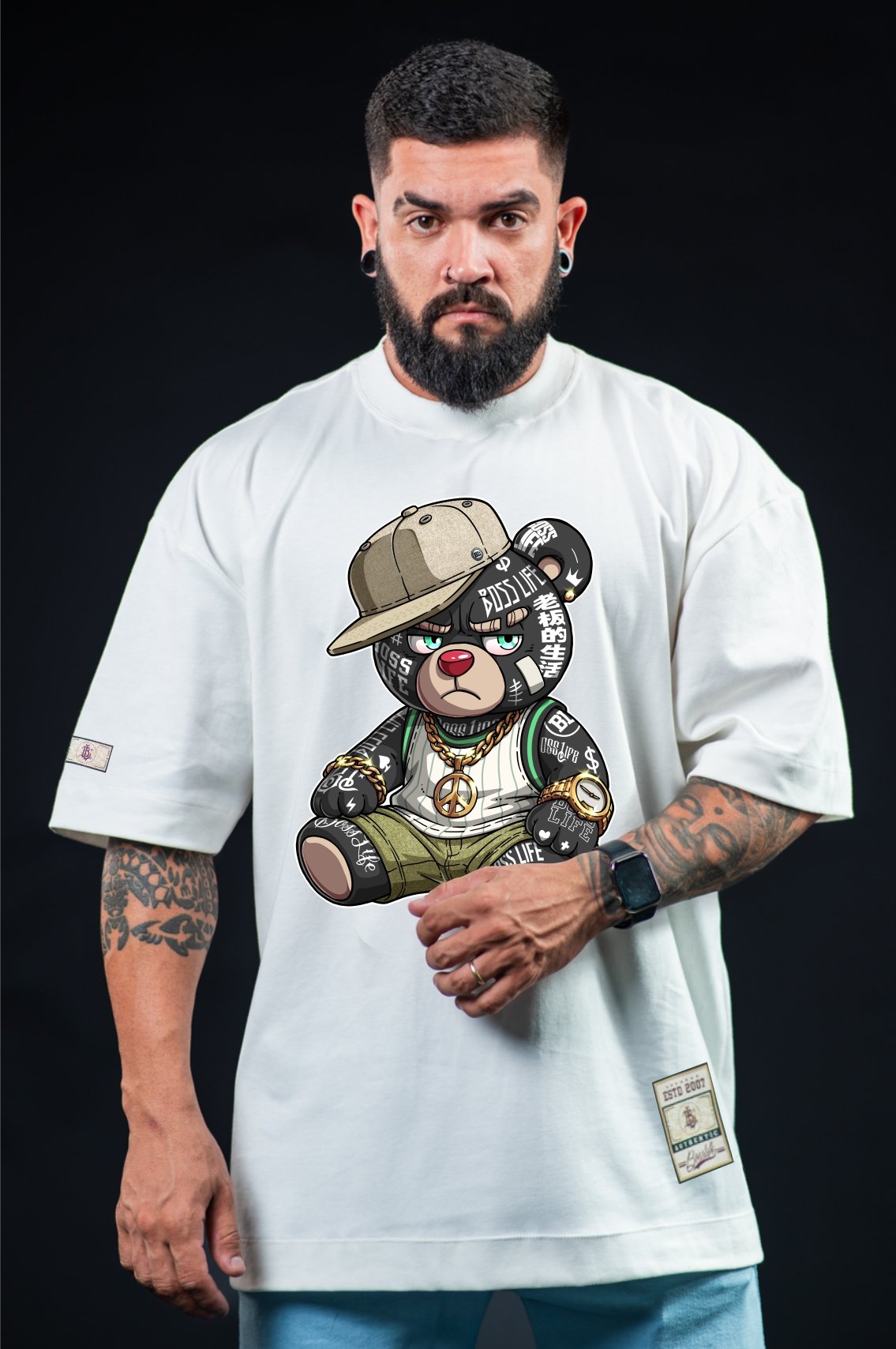 Camiseta Oversized Boss Life Rap Bear 2 | Boss Life