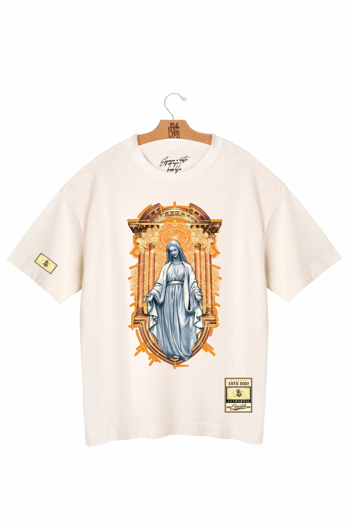 Camiseta Oversized Maria Bl Faith | Boss Life
