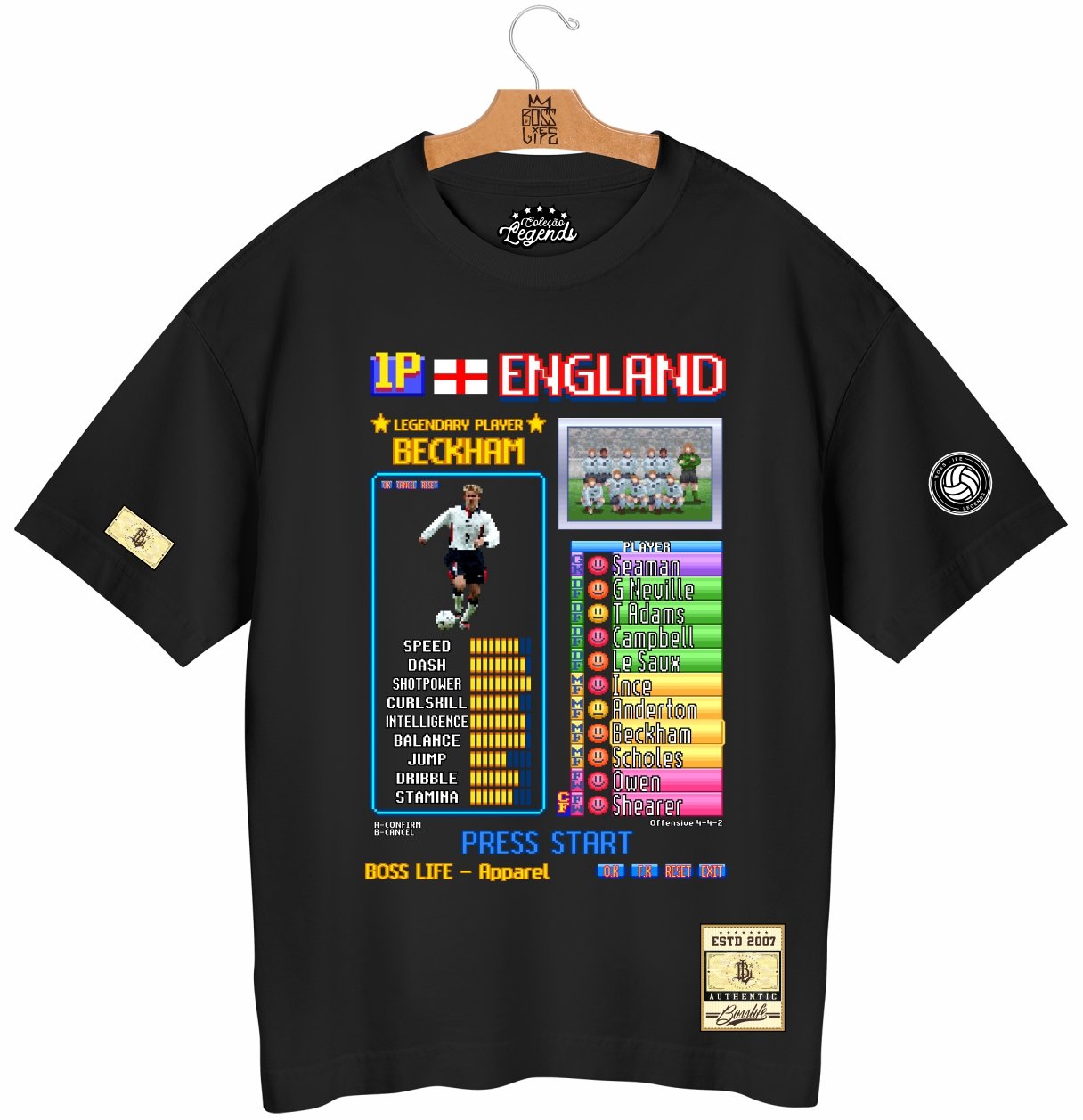 Camiseta Oversized Legends Card DB7 | Boss Life