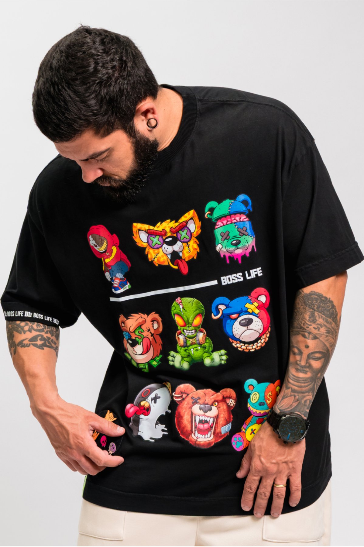 Camiseta Oversized Bl Plush Squad | Boss Life