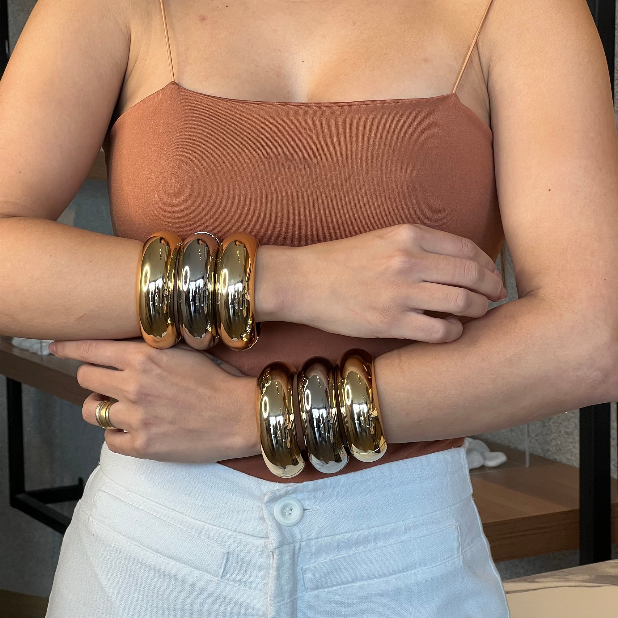 BRACELETE ABAULADO MÁXI | GLOW BOX ACESSÓRIOS