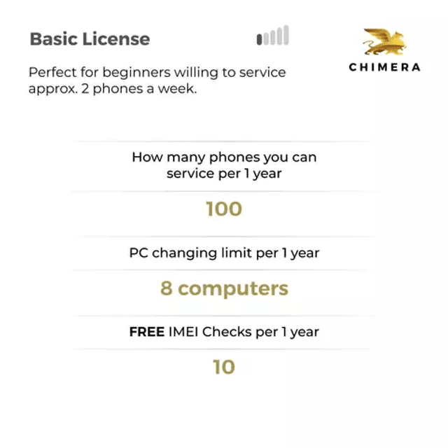 Chimera Tool Basic (12 meses) (100 dispositivos) | GsmMestre