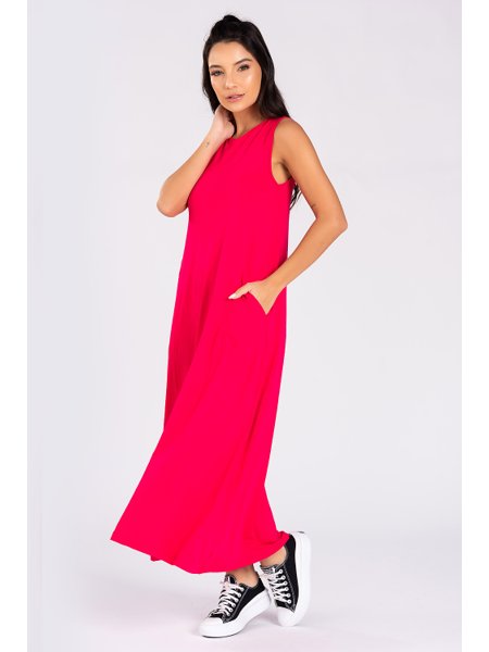 Vestido Longo Regata Com Bolso | Monnieri Fit Wear