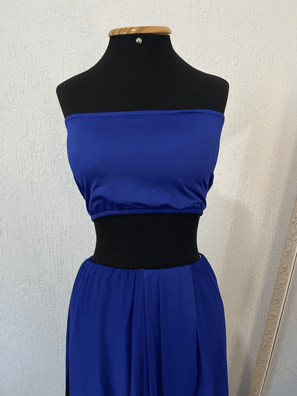 Top faixa azul Royal | Bella Flor