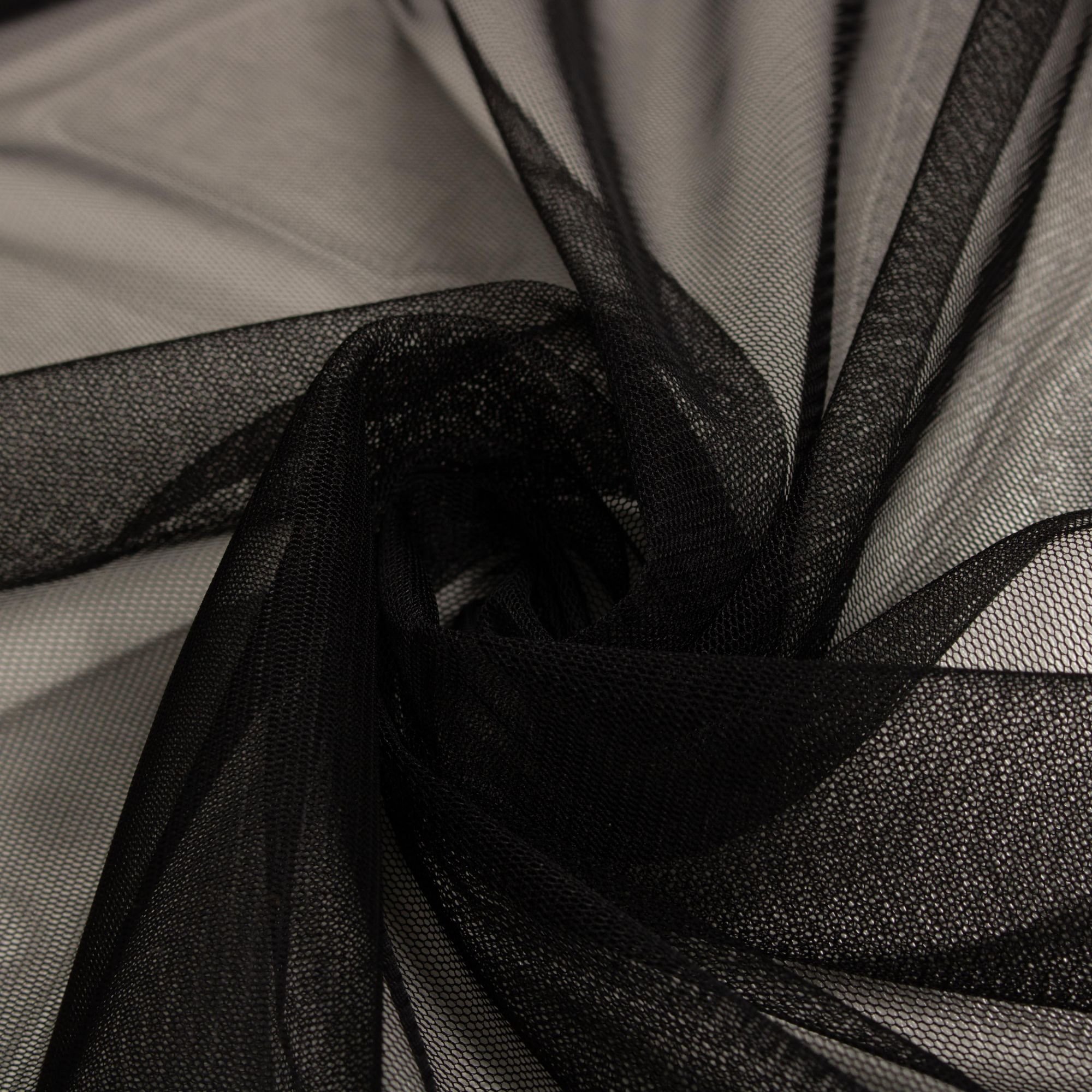 Tule Ilusion Preto - Largura 1,40m - Composição 100% Poliéster ...