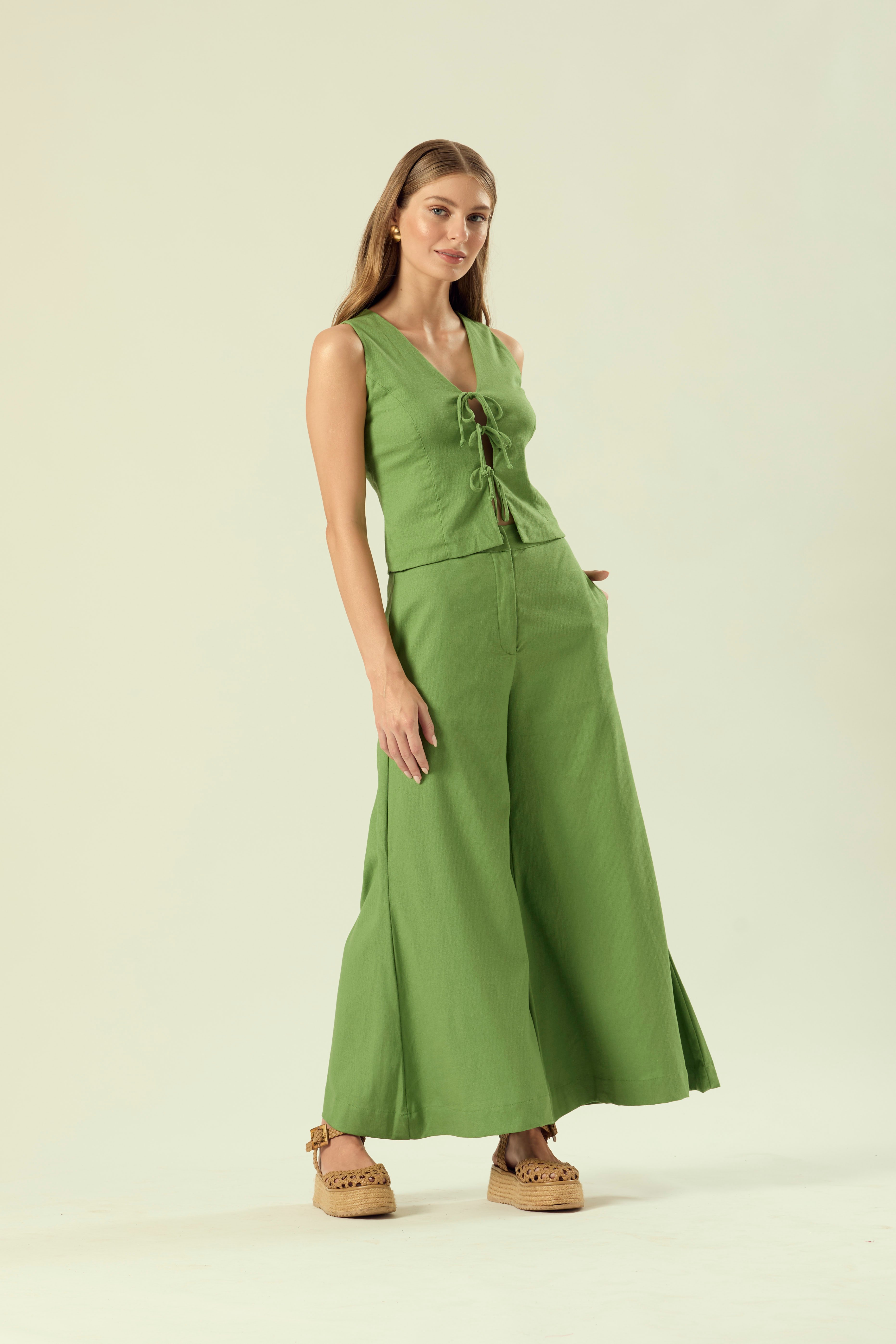 Calça montalcino verde | Manu Manu Brand