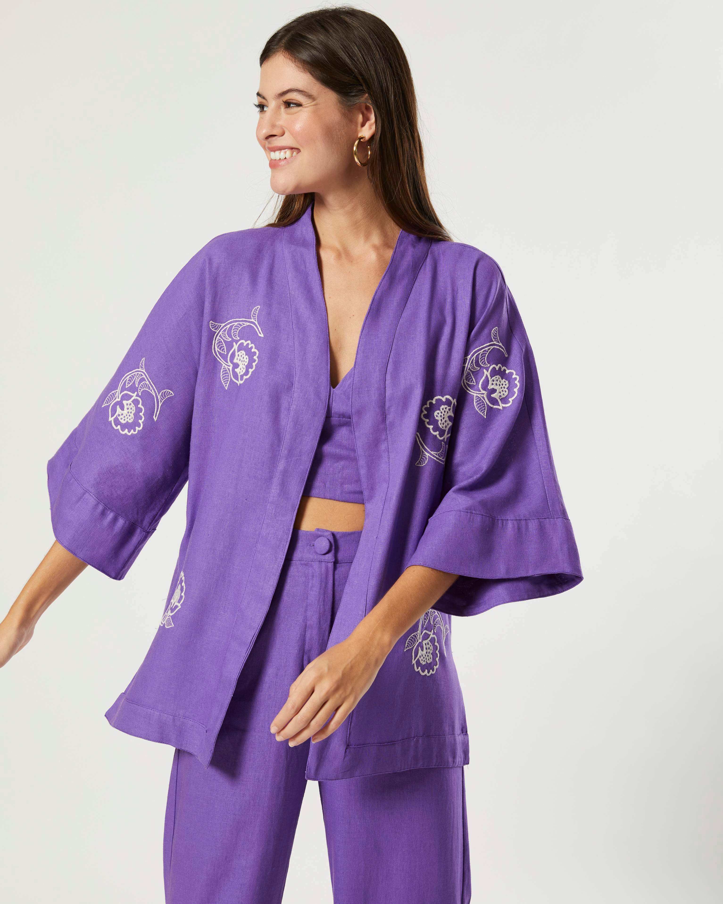 KIMONO IRÍS ROXO | Manu Manu Brand