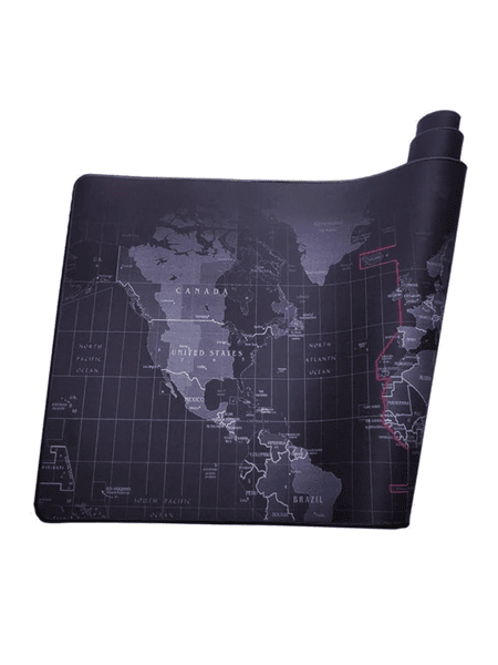 Mousepad Gamer Mapa Mundi Grande 70 x 30 | BSM INFORMATICA