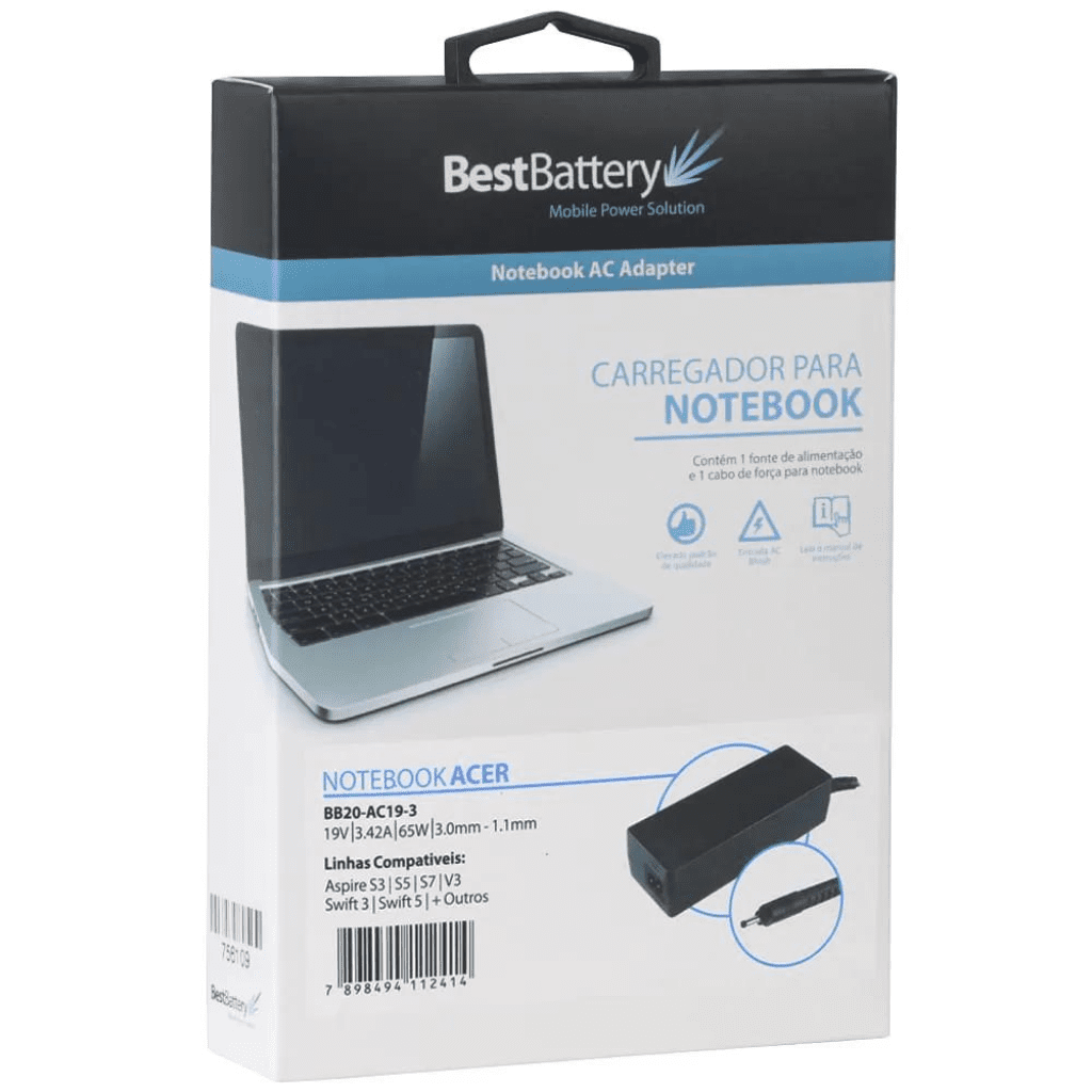 Fonte Notebook ACER BB20-AC19-3 | BSM INFORMATICA